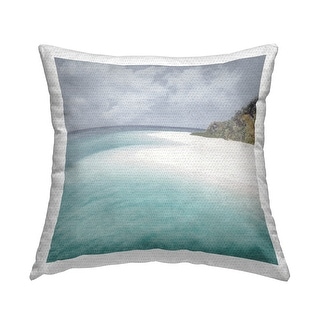 Stupell Tropical Beach Landscape Printed Outdoor Throw Pillow Design by ...