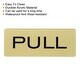 2Pcs Push Pull Door Sign Adhesive Rectangle Acrylic Sticker Marker ...