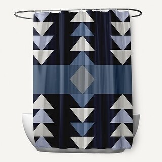 Sagebrush Geometric Print Shower Curtain (71 x 74) - Bed Bath & Beyond ...