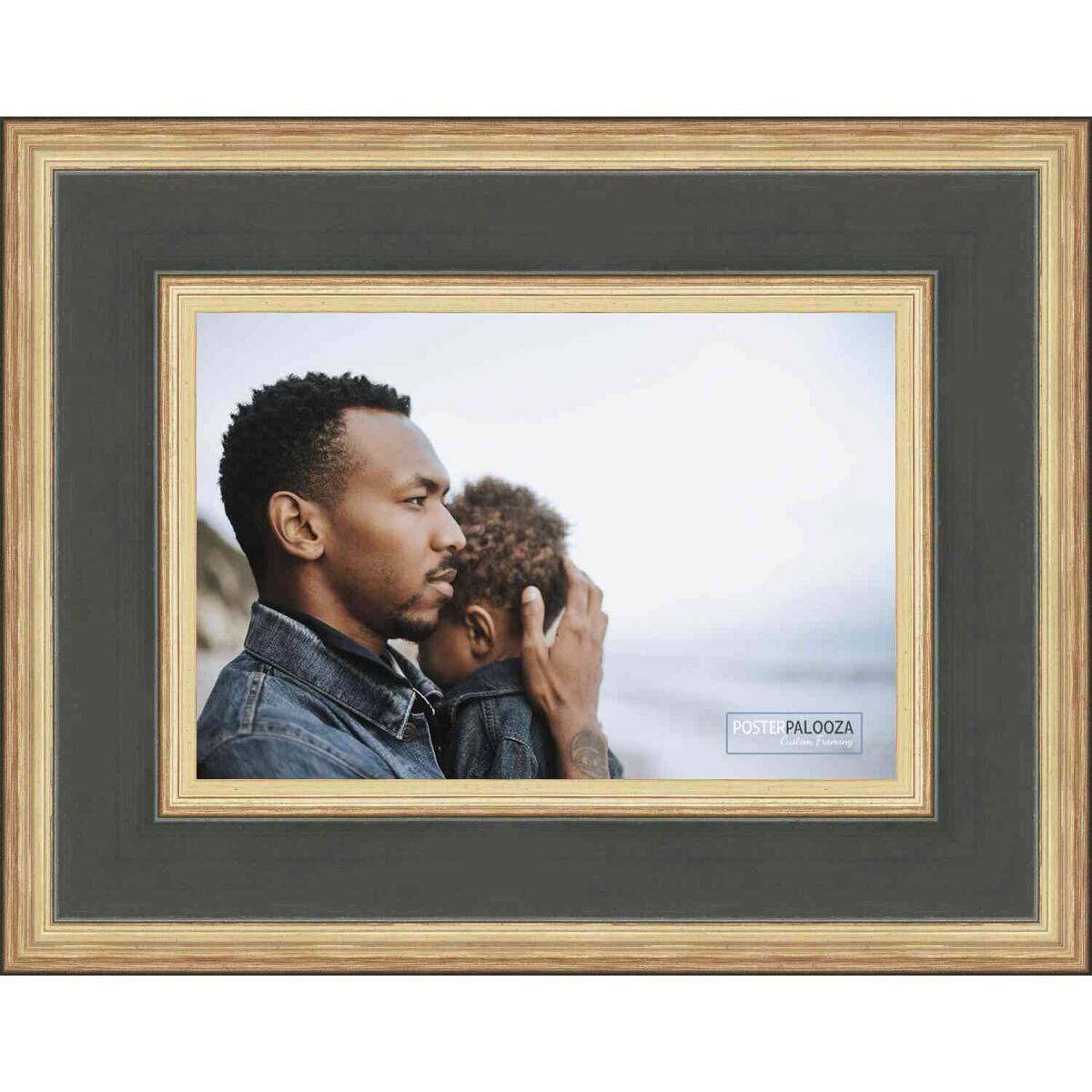 10x13 Traditional Gold Complete Wood Picture Frame with UV Acrylic Foam Board Backing Hardware Bed Bath Beyond 38549391