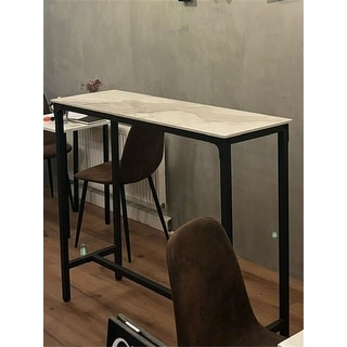 Tall Pub Bar Table Marble Console - Bed Bath & Beyond - 41431130