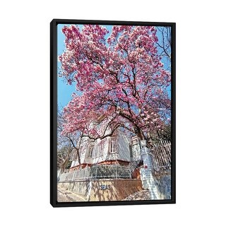iCanvas "Bebek Pink Flower House" by Mustafa Tayfun Ozcan Framed - Bed ...