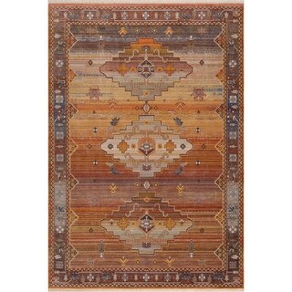 HomeRoots 5' X 8' Brown Southwestern Area Rug - 5' x 8' - Bed Bath ...