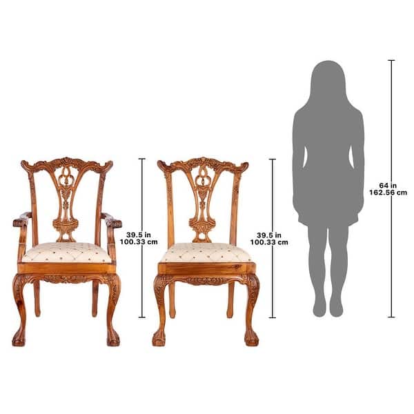 Design Toscano English Chippendale Chairs: Set of Six - Bed Bath ...