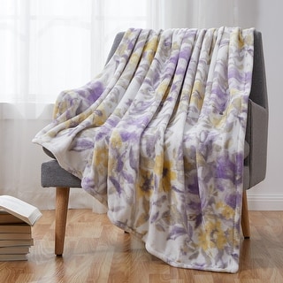 VCNY Home Sylenna Floral Plush Throw - Bed Bath & Beyond - 38210325