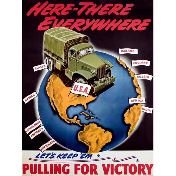 World War Ii Propaganda Posters Promotion Of DriversTransportation Text ...