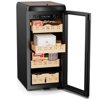 Electric Cigar Cooler Humidor 115L, Large Cabinet for 900 Counts Cigars ...