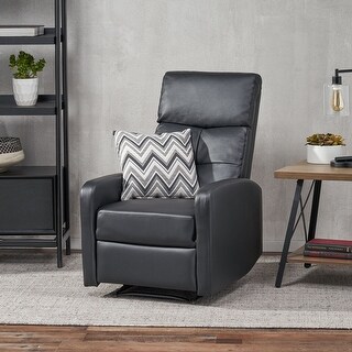 A push-back recliner,Immaculate texture，Faux Leather Manual Standard ...