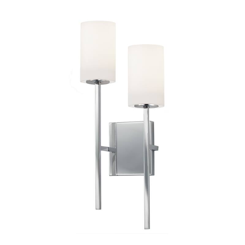 Justice Design Group EVOLV Fusion Rise 2-Light Polished Chrome Wall ...