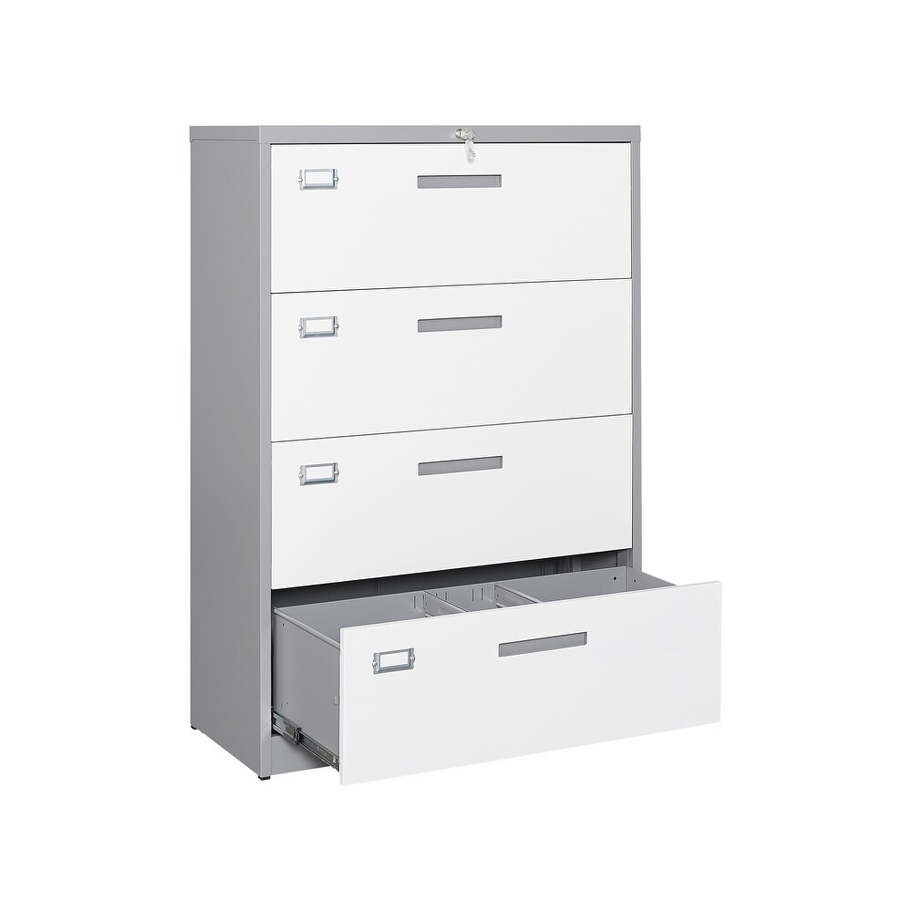 Grey 4 Drawers File Cabinets - Bed Bath & Beyond