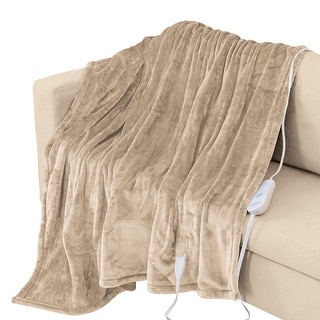 Soft and Cozy Microplush Heated Throw Blanket - Bed Bath & Beyond ...