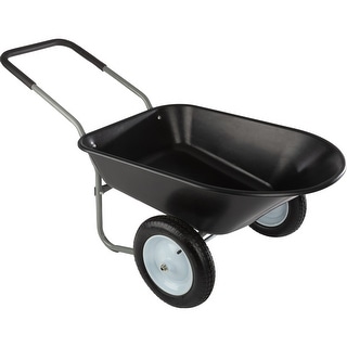 Wheelbarrow - 2-Wheel Garden Cart with 300lb Weight Capacity and Padded ...