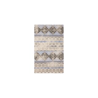 French Connection Stonewash Printed Cotton Suri Ink Accent Rug - Bed ...