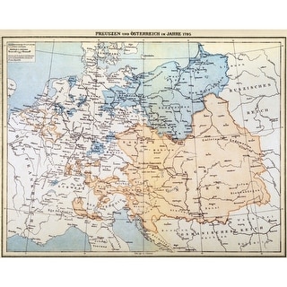 Austrian Empire Map 1795. /Nmap Of Prussia And The Austrian Empire As ...