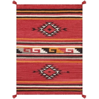 Pasargad Home Tuscany Reversible Wool Red Area Rug - 2' 2'' X 3' 0 ...