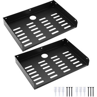 Metal Floating Shelf 12" x 8" Modern Wall Mounted Shelf for TV ...