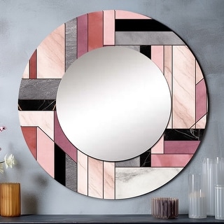 Designart "Marble Granite Agate With Touches Of Gold XII" Modern ...