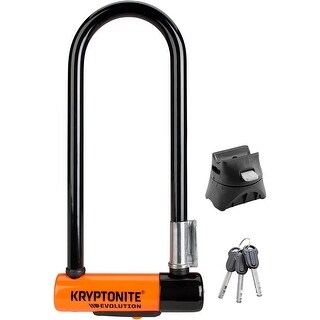 Kryptonite Evolution Anti Theft Mini-9 U-Lock, Flex Frame-U Bracket ...