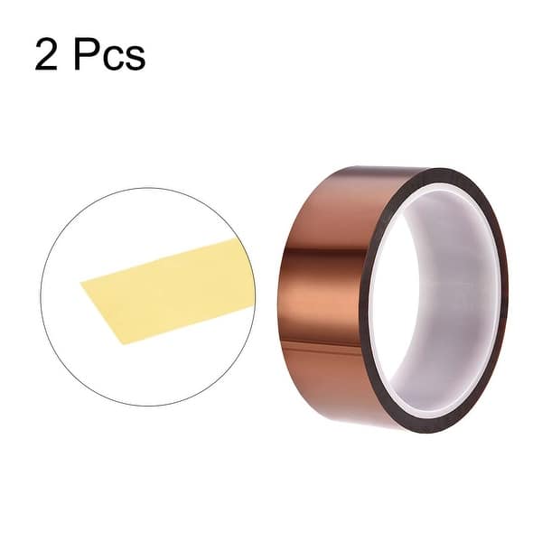 180C-200C High Temp Tape 1-3/8 Inch x 98ft Heat Resistant Polyimide ...