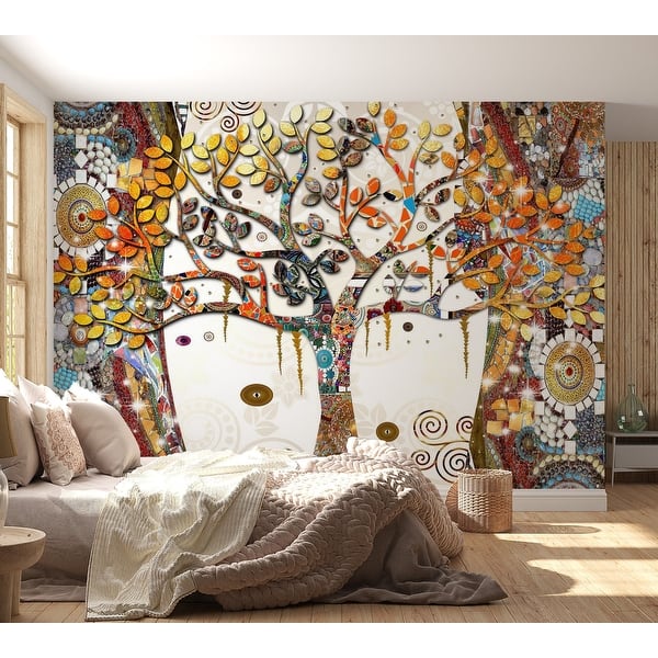 bedroom tree wallpaper