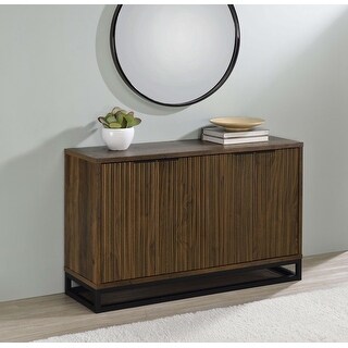 Coaster Furniture Ryatt 4-Door Engineered Wood Accent Cabinet Dark Pine ...