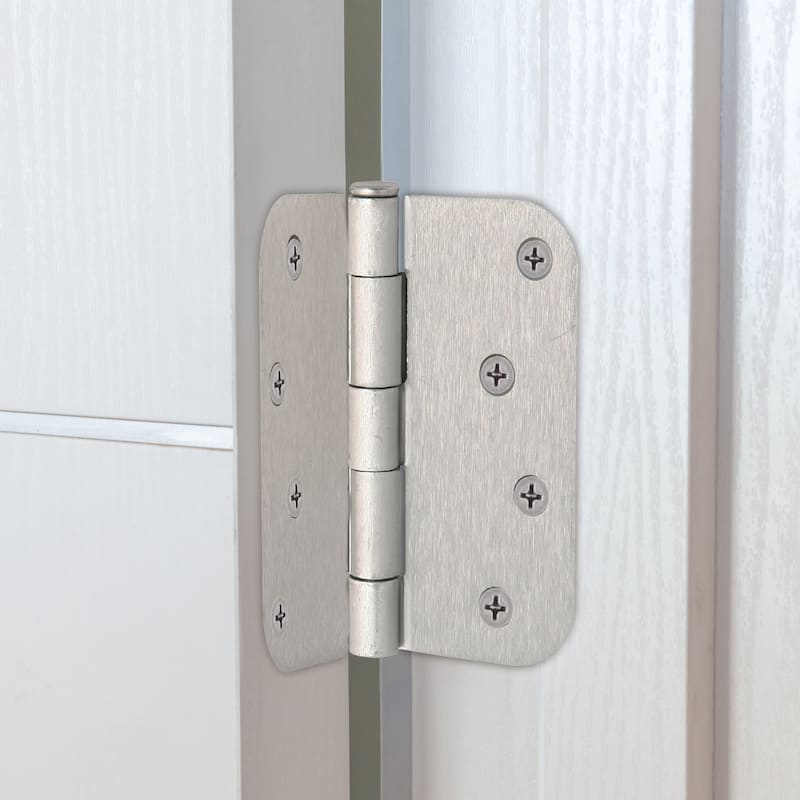 Design House 181602 8-Hole 4-inch x 4-inch 5/8-inch Radius Door Hinge ...
