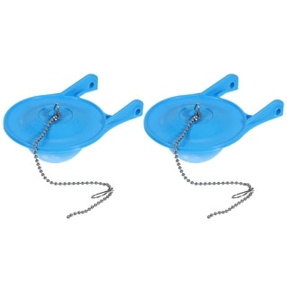Toilet Stopper Flapper, 2pcs Fit 3" Flush Valve Toilet, Blue, 4.92"x3 ...