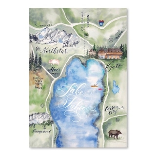 Americanflat - Lake Tahoe by Cami Monet - 16"x20" Poster Art Print ...