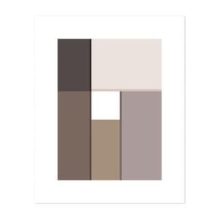 Rectilinear Abstract Browns Creams White II Digital Art Print/Poster ...