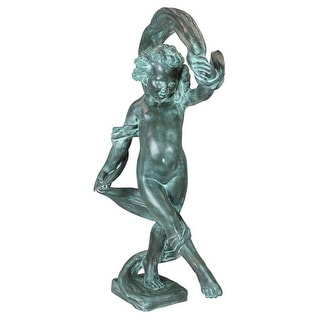 Design Toscano Dancing In The Wind Weathered Bronze Garden Statue - Bed ...