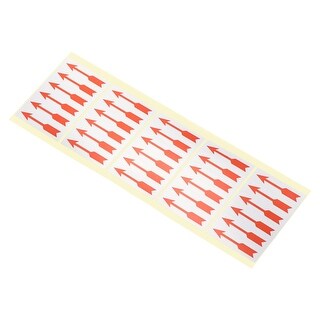 10Set/300Pieces 1.5x0.4" Arrow Stickers Inspection Indicator Tape - Red ...