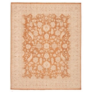 ECARPETGALLERY Hand-knotted Chobi Finest Burnt Orange Wool Rug - 7'11 x ...