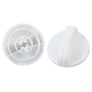 Washing Machine Replacement 1.85" Dia White Plastic Knobs 2 Pcs - Bed ...