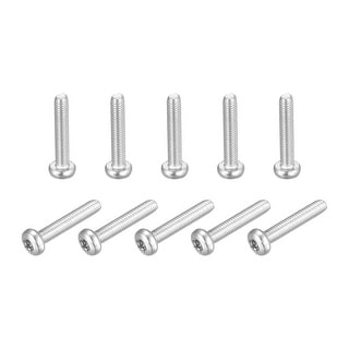 M4x20mm Torx Security Machine Screws, 10pcs 316 Stainless Steel Pan Head Screw - Silver - Bed ...