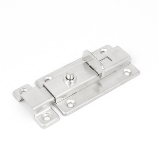 4 Long Metal Spring Loaded Gate Lock Safety Door Latch Barrel Bolt w ...