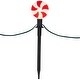 Set of 4 Lighted Peppermint Twist Candy LED Christmas Pathway Markers ...