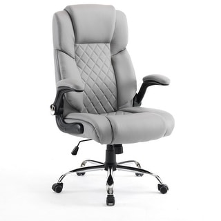 GENESIS Office Chair Rolling Desk Chair w/ Adjustable Armrest, Grey - N ...