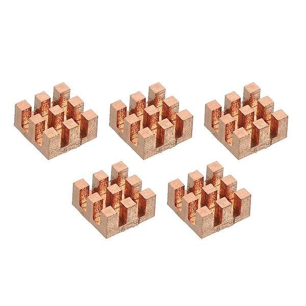 Heatsink Kit Pure Copper 8x8x4mm for IC MOS with Thermal Pads Pack of 5 - Gold Tone - Bed Bath ...