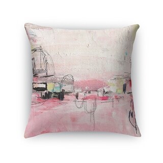 Kavka Designs pink/ ivory/ grey oui oui accent pillow with insert - Bed ...
