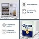 Corona Compact Bar Fridge w/ Freezer, 2.4 Cu Ft (70L), Blue and White ...