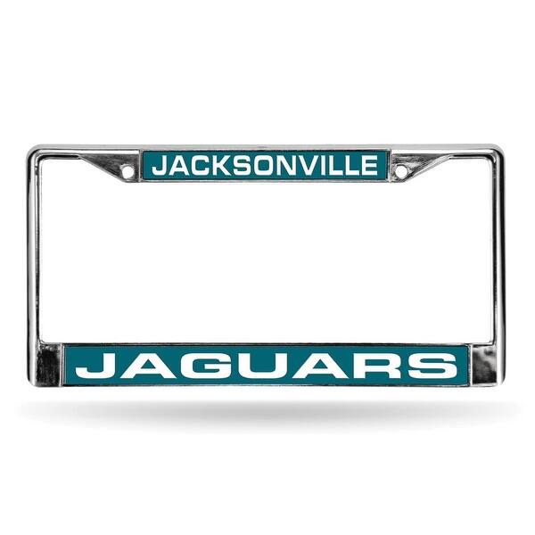 NFL Jacksonville Jaguars Laser Chrome Acrylic License Plate Wall Frame ...