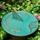 Brass Verdigris Sundial 10" Turquoise Vintage Sundial for Outdoor ...