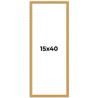 15x40 Frame Gold Real Wood Picture Frame Width 1 inches | Interior ...