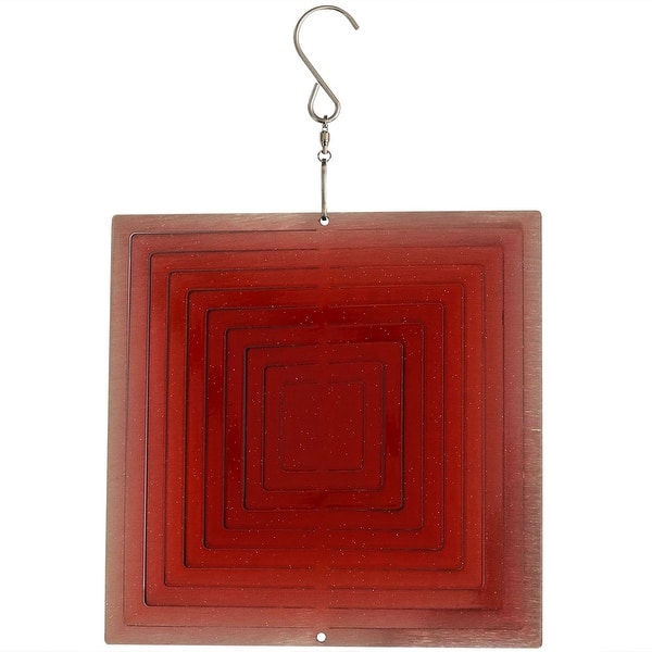 Sunnydaze 6-Inch 3D Reflective Square Wind Spinner with Hook - Multiple ...