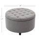 Kotter Home Round Tufted Storage Ottoman - Bed Bath & Beyond - 31319336