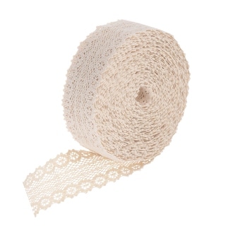 Lace Ribbon Beige Hollow Cotton Lace for Clothe Fabric Gift Wrap - Bed ...