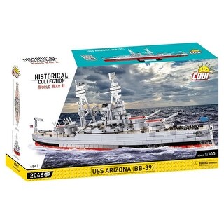 COBI 4843 World War II USS Arizona Ship Building Sets, 2046 Pieces, Age ...