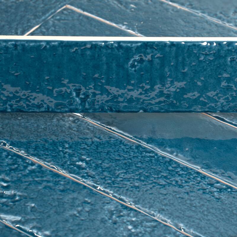 Valenza 2x16 Teal Green Ceramic Zellige Subway Wall Tile (10.76 sq ft ...