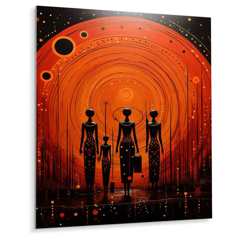 Designart "African Tribal Ancient Traditions III" African Tribal Metal ...