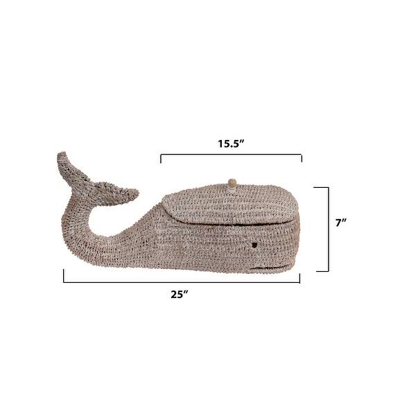 Bankuan Rope Whale Box with Lid - Bed Bath & Beyond - 33744886